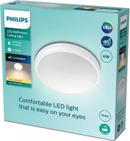 Philips Doris CL257 bílá / Koupelnové LED svítidlo / 1x6W / 600lm / 27