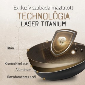 Pánev s titanovým povrchem Ø 28 cm - Saturn Terra Lunasol - 601302