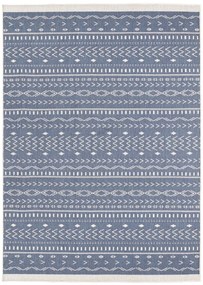 NORTHRUGS - Hanse Home koberce Kusový koberec Twin Supreme 103439 Kuba blue creme – na ven i na doma - 80x250 cm