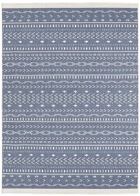 NORTHRUGS - Hanse Home koberce Kusový koberec Twin Supreme 103439 Kuba blue creme – na ven i na doma - 80x350 cm