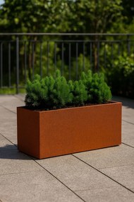Truhlík MAXI, corten, šířka 60 cm, hnědý