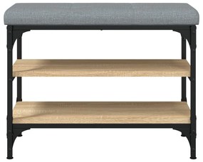 Lavice s botníkem dub sonoma 62 x 32 x 47 cm kompozitní dřevo - Default Title