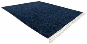 Kusový koberec Shaggy Berta tmavě modrý 80x150cm