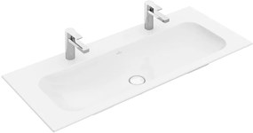 VILLEROY & BOCH Villeroy &amp; Boch FINION - Umyvadlo na skříňku, 1200x500 mm, bez přepadu, Bílá Alpin CeramicPlus 4164C1R1