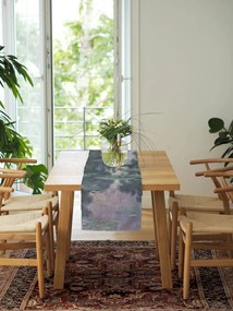 Lenbutik Lněný běhoun na stůl Claude Monet Lekníny 1907 / Water Lilies 1907 Rozměry ubrusů: 142x50 cm