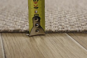 Vopi, Metrážový koberec Nature světle béžový - neúčtujeme odřezky z role, na míru, šíře 2m,3m,4m, béžová, filc, chodba / předsíň