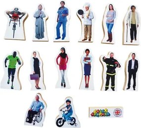 Just Jigsaws 831 Lidé kolem nás - dřevěné postavy 33 dílů