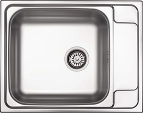 Deante Steel sink, 1-bowl with drainer