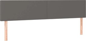 Box spring postel s matrací šedá 180x200 cm umělá kůže 3127209