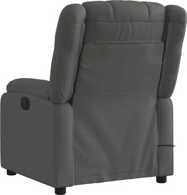 Masážní křeslo s polohovacím mechanismem, tmavě šedé, látkové 3206206