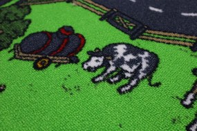 Vopi koberce Dětský kusový koberec Farma II. kruh - 250x250 (průměr) kruh cm
