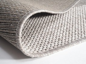 Devos koberce Kusový koberec FLOORLUX Silver/Black 20079 – na ven i na doma - 160x230 cm