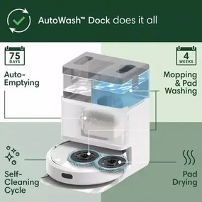 iRobot Roomba Plus 405 Combo + AutoWash dock bílá / Robotický vysavač