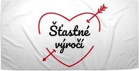 Sablio Ručník Šťastné výročí - 50x100 cm