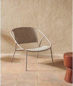 Taupe zahradní křeslo Atrani – Kave Home