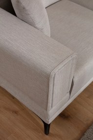 Hanah Home Třímístná pohovka HORIZON krémová