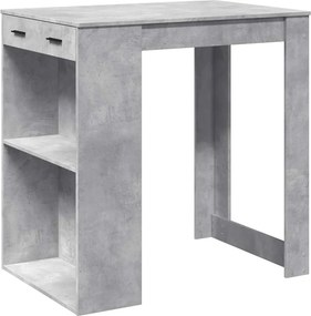 Barový stůl betonově šedý 102 x 70 x 103,5 cm kompozitní dřevo 3309324