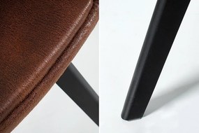 Designová židle Colby antik hnědá