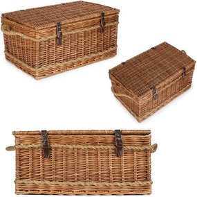 Willow Direct Piknikový koš GREEN WINDSOR proutěný pro 6 osob s dekou