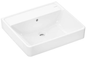 Hansgrohe Xanuia Q - Umyvadlo 55x48 cm, s přepadem, bez otvoru pro baterii, bílá 60239450