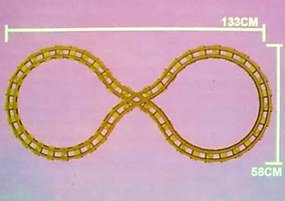 Blocki Mubi stavebnice Vláček - pohádkový zámek typ LEGO DUPLO 83 dílů se světlem a zvukem