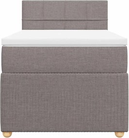 Box spring postel s matrací taupe 100 x 200 cm textil 3287371