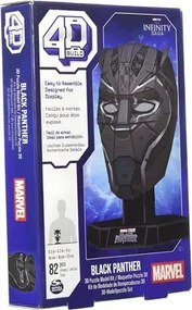 4D BUILD 3D Puzzle Marvel Black Panther / 82 dílků / od 12 let