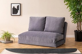 Designová rozkládací pohovka Wandella 120 cm šedá