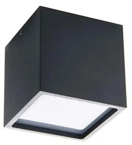 LED2 - LED Venkovní stropní svítidlo CUBE LED/12W/230V antracit IP54