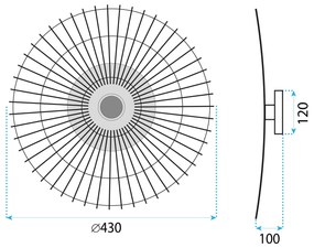 Toolight Nástěnné osvětlení BOHO 1CP NEW