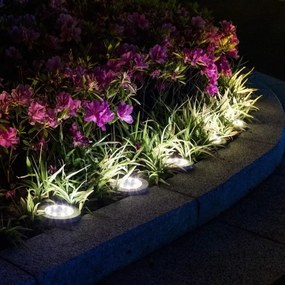 Toolight Toolight, LED solární lampa 1ks P60055, stříbrná, OGR-05681