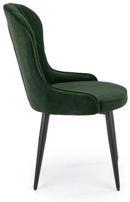 Jídelní židle Rilla, zelená / černá