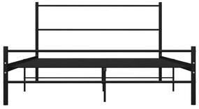 vidaXL Marketos Rám postele černý kov 120 x 200 cm
