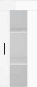 vidaXL Skříň highboard 34,5 x 34 x 180 cm kompozitní dřevo [3199251] Barva: Betonová šedá