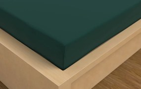 Kvalitex satén prostěradlo Luxury Collection tmavě zelené 180x200 Prostěradlo vhodné pro: výšku matrace do 15cm