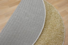 Vopi koberce Kusový koberec Color shaggy béžový kruh - 80x80 (průměr) kruh cm