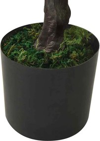 Umělá bonsaj cypřiš s květináčem 60 cm zelená 336319