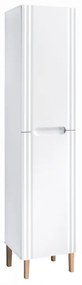 COMAD Vysoká stojatá skříňka - FIJI 80-01 white, matná bílá