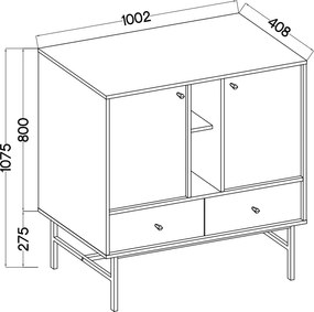 FALCO Komoda Tomila 825/3 Odstín: Béžová