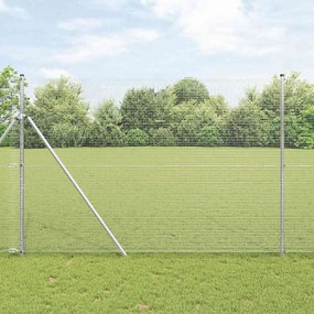 Zemní upevnění svařované drátěné ploty 50 x 1,6 m Stříbrná 3351657