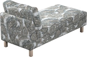 Potah na šezlong IKEA Karlstad samostatný, krátký barva vícebarevná látka pletený vzor, vzorované