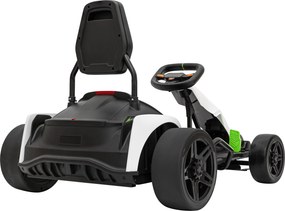 Ramiz Dětská motokára na baterie Fast 3 Drift bílá + funkce driftu + motory 2x150W + LED rádio + pásy