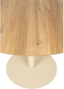 Kulatý jídelní stůl s deskou v dubovém dekoru ø 110 cm Steven – White Label