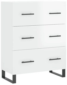 Skříň highboard lesklá bílá 69,5 x 34 x 180 cm kompozitní dřevo - Default Title