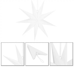 Dekorativní papírová hvězda 60 cm, 9 cípá