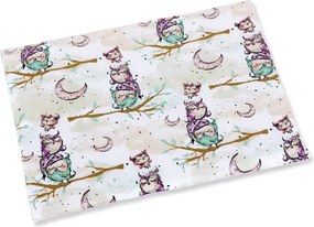 Bellatex Polštářek pro kojence do postýlky Béžová,Zelená,Fialová 42x32 cm, (tenký)