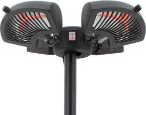 Stojací terasový infrazářič se 3 topnými segmenty, 2400 W