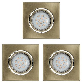Eglo 93248 - SADA 3x LED podhledové svítidlo IGOA 3xGU10/5W/230V