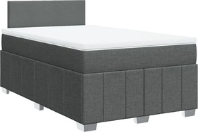 Box spring postel s matrací tmavě šedá 120x200 cm textil 3289329