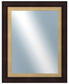 DANTIK - Zarámované zrcadlo - rozměr s rámem cca 40x50 cm z lišty SCALA hnědá (2754)